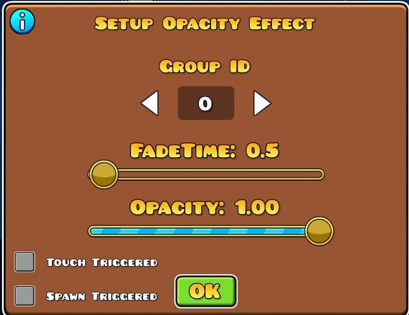 Alpha trigger - Geometry Dash Editor Wiki
